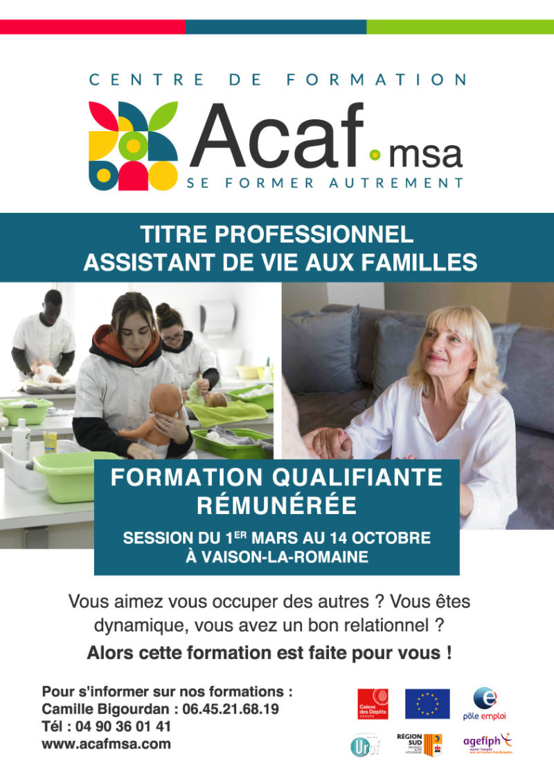 Formation qualifiante rémunérée - Acaf Msa Vaucluse Lycée Professionnel ...